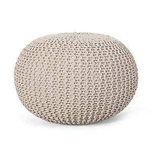 Christopher Knight Home 313877 Pouf, Beige