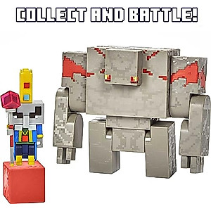 Minecraft Dungeons 3.25" Figures 2-Pk Battle Figures, Great for Playing, Trading, and Collecting, Action and Battle Toy for Boys and Girls Age 6 and Older