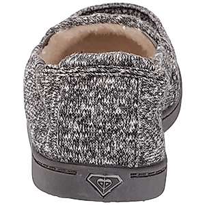 Roxy womens Minnow Faux Fur Slip on Shoe Sneaker, Black 214, 7.5 US