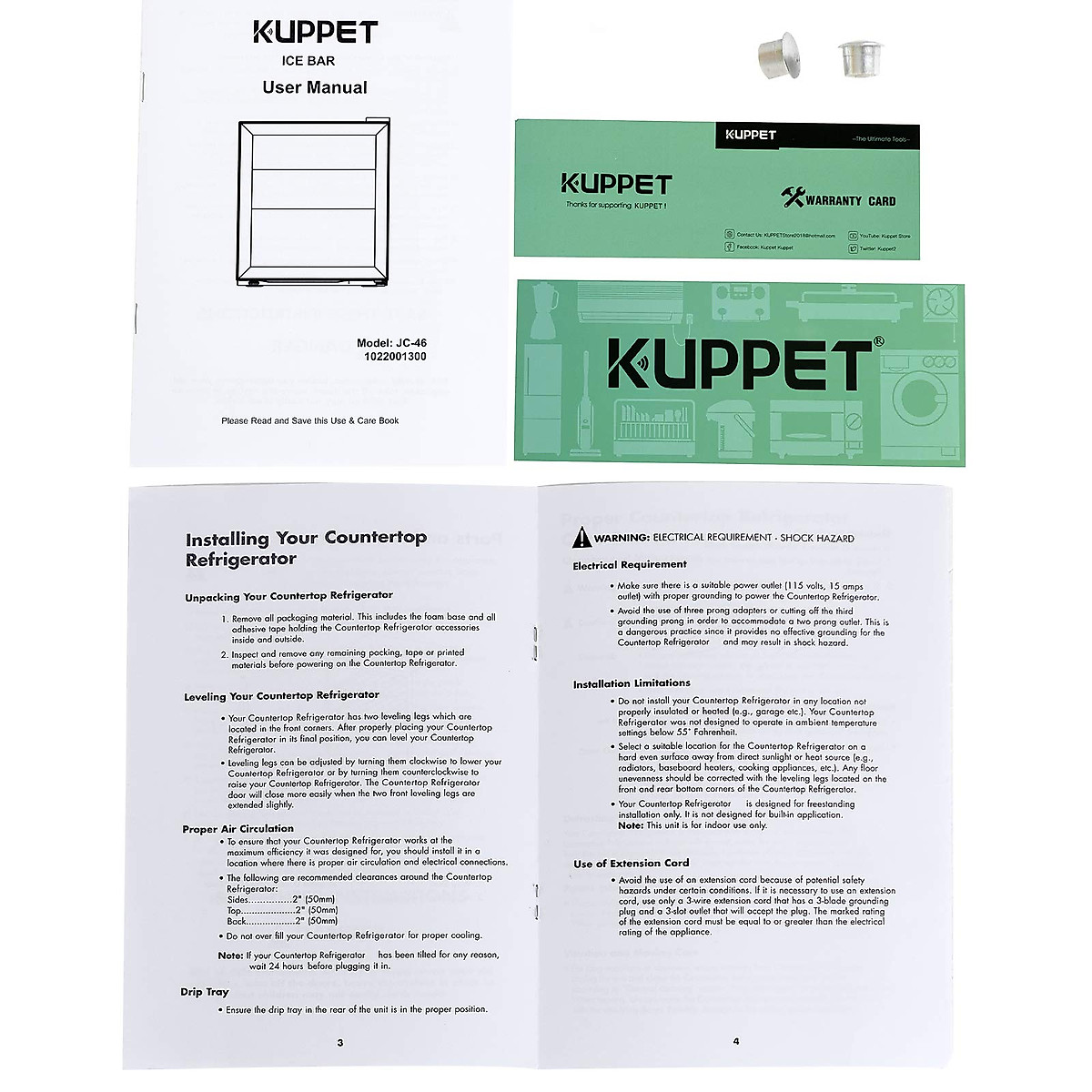 KUPPET Mini Fridge Cooler - 62 Can Beverage Refrigerator Glass Door for Beer Soda or Wine, Glass Door Small Drink Dispenser Machine Clear Front Removable for Home, Office or Bar, 1.6Cu.Ft