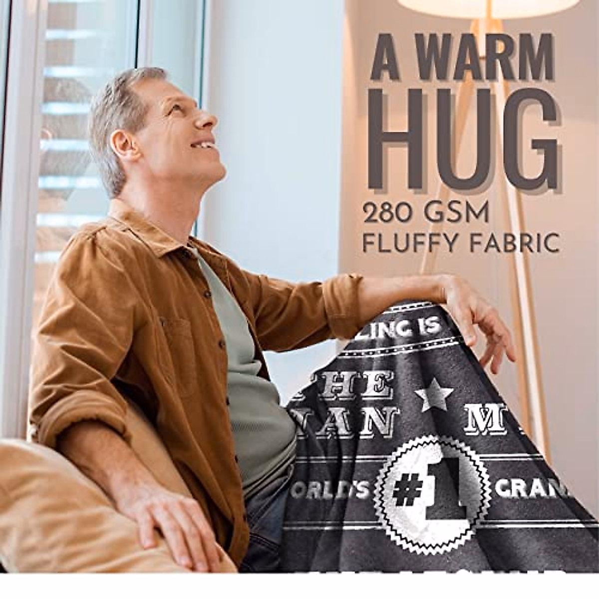 InnoBeta Gifts for Uncle, Throw Blanket for Uncle, Presents from Niece and Nephew for Christmas, Birthday, Father's Day - 50" x 65"