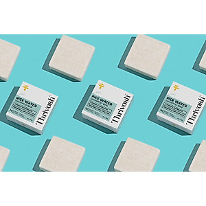 Thrivosh Rice Water for Hair Growth Shampoo Bar – 2 in 1 Shampoo and Conditioner Bar – pH Balanced Vegan Friendly Dry Shampoo Bar for All Hair Types – Anti-Loss and Repairing 100g