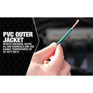 Southwire 55835023 Primary Wire, 18-Gauge Bulk Spool, 100-Feet, Green