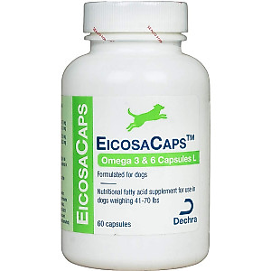 Dechra EicosaCaps Omega 3 & 6 Capsules for Dogs 41-70 lb 60 Count