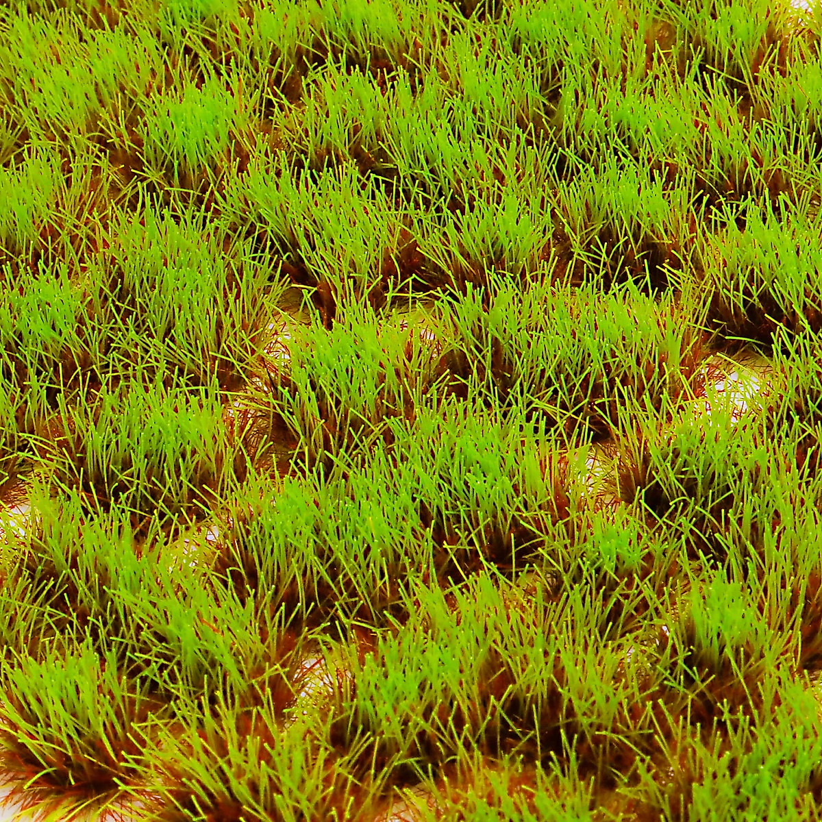 190 Pcs Static Grass Model Grass Tufts Railway Artificial Grass Miniature Grass Tuft Terrain Kit for DIY Model Railway Fairy Garden Diorama Scenery (Set B)