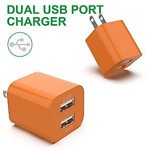 Xivip Replacement Charge 4 Charging Cord Charger Adapter Compatible with JBL Charge 4, JBL Charge 5, JBL Flip 4, JBL Flip 5, JBL Pulse 4, JR POP, Endurance Peak Wireless Speakers, Orange, 3.3ft