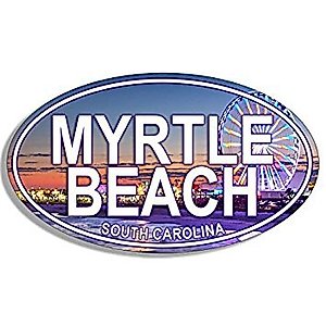 GHaynes Distributing Magnet Oval Myrtle Beach Magnet(South Carolina East Coast) 3 x 5 inch