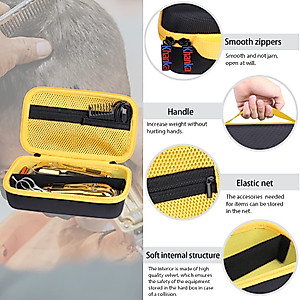 khanka Hard Case Compatible with Ufree Hair Clippers + T-Blade Hard Trimmer Kit, Organizer Storage for Ufree Men Women Kids Barber Grooming Kit, Case Only (Black)