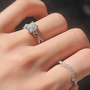 DovEggs Moissanite Wedding Band Half Eternity for Women 0.31ct GH Color Heart Arrows Cut Moissanite Stackable Curved Anniversary Ring 14k Gold QUALITY Sterling Silver（Wedding Band Only 6）