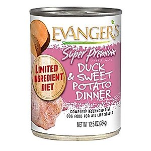 Super Premium Duck & Fresh Sweet Potato Dinner for Dogs 12.5 oz/12 pack