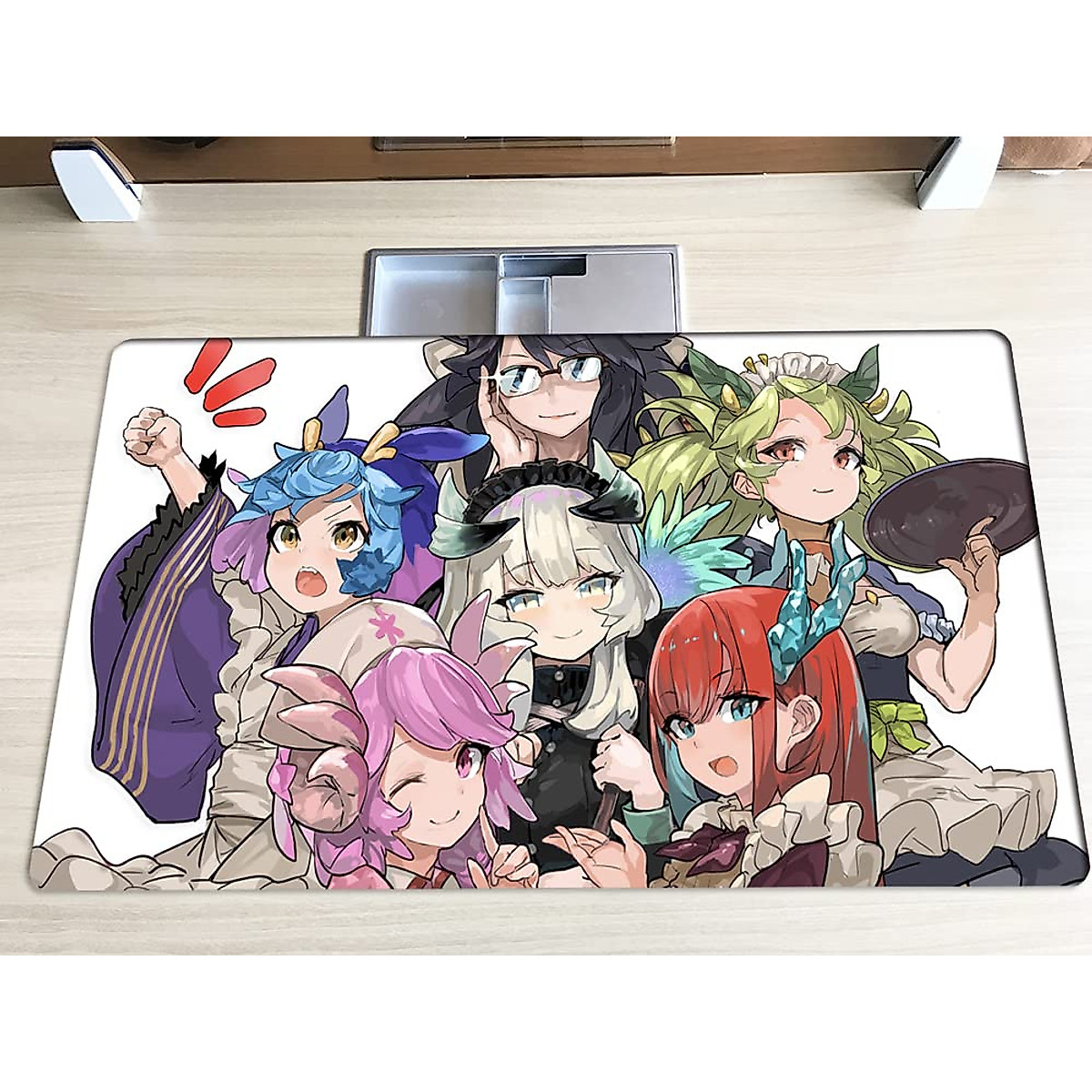 Mlikemat New Playmat Dragonmaid Deck TCG CCG OCG Trading Card Game Mat No Zones + Free Bag (ZD014-276-K)