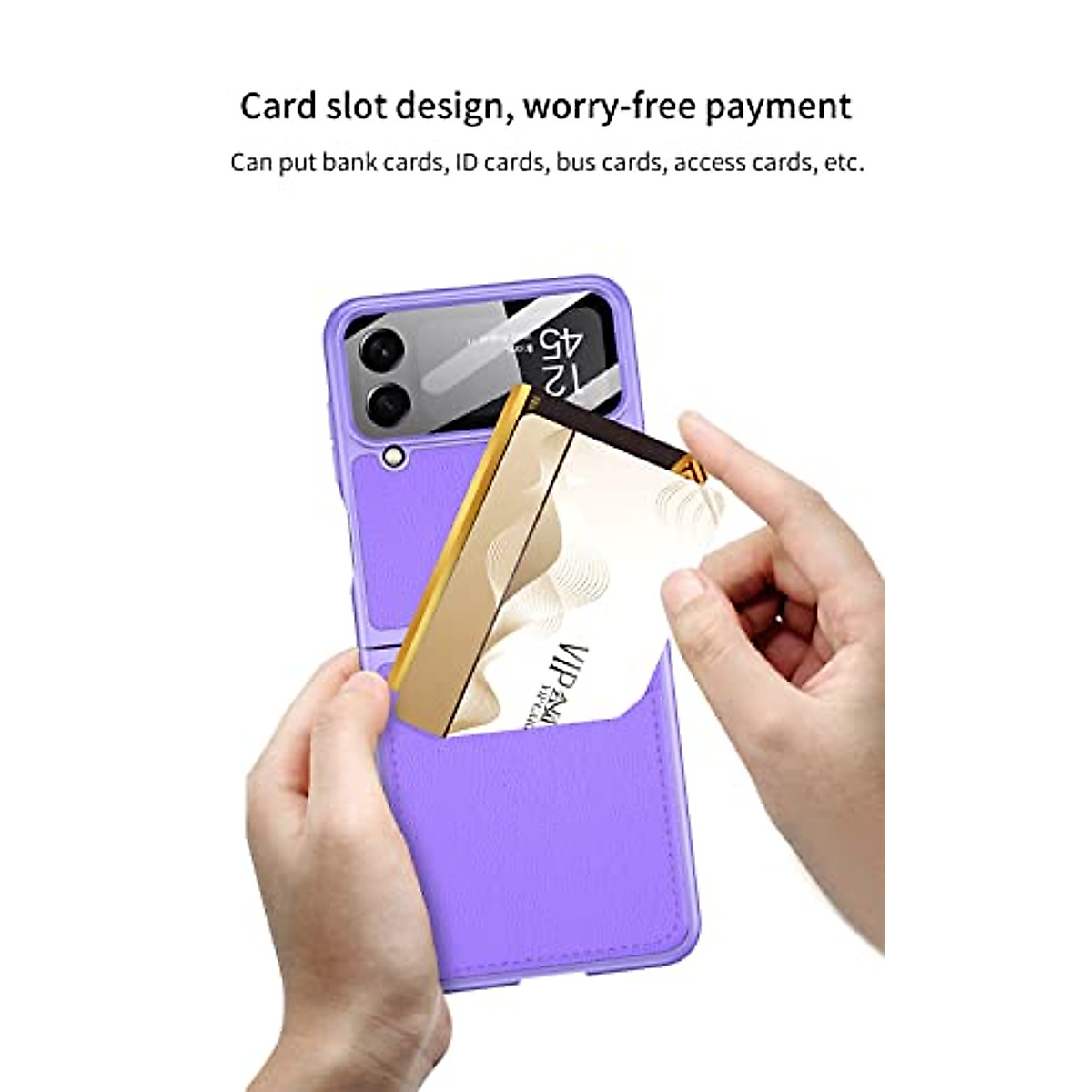 SHIEID Samsung Z Flip 4 Case with Ring, Galaxy Z Flip 4 Case with Screen Protector Electroplating Border Design Protective Cover for Samsung Galaxy Z Flip 4 5G, Mist Gold