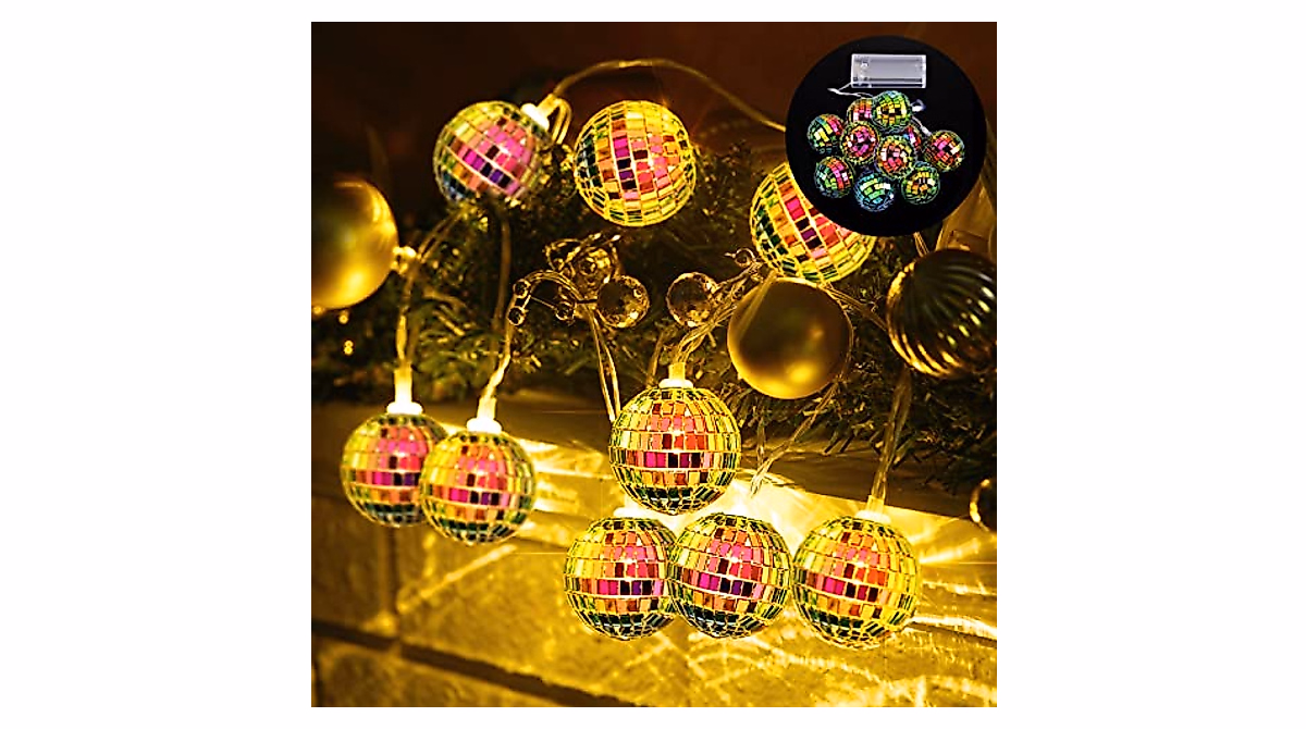 LED Disco Ball String Lights for Festive Fun