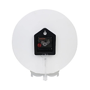 Two Realistic Game Joystick White and Black with a Text Gamer Wall Clock, Silent Non-Ticking Easy to Read Round Decorative Wall Clock with Gold Hands for Home Office School 9.5" in Diameter