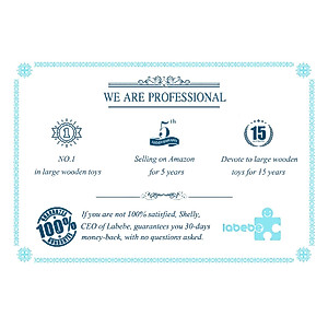 labebe Child Rocking Horse Toy, Stuffed Animal Rocker Toy, Wooden Rocker for Kids 12-36 Months, Baby Rocking Toy/Wooden Rocking Horse/Rocker/Animal Ride on/Reindeer Rocker (Girl)