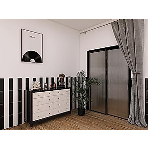 Avant Decor | Sample Tile | Stone Composite Subway Solid Color Tiles | Peel and Stick Kitchen Backsplash Tiles | Wall Tiles | 4” x 12” | Bex Metro Glossy Cotton