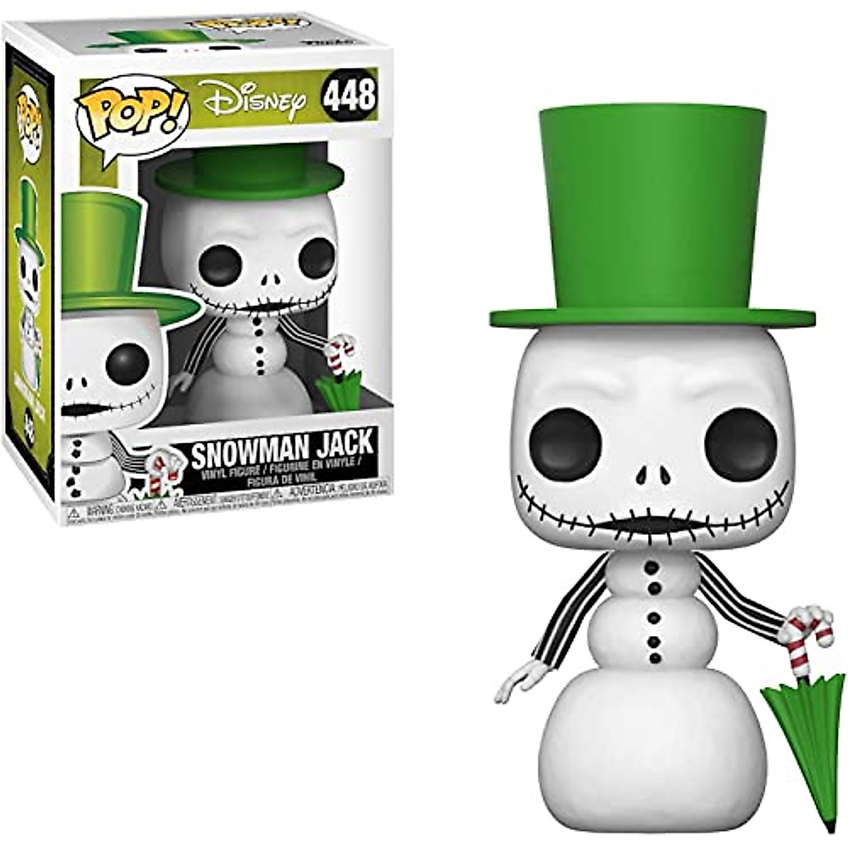 POP Disney: The Nightmare Before Christmas - Snowman Jack Funko Vinyl Figure (Bundled with Compatible Box Protector Case)