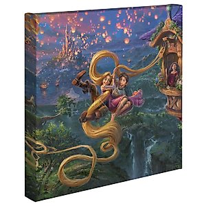 Thomas Kinkade Studios Disney Tangled (Tangled Up In Love, 14" x 14")