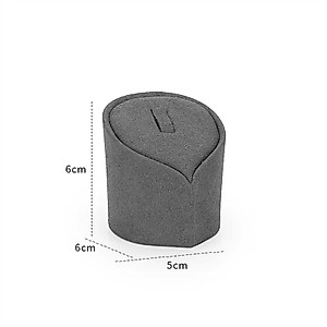 GLigeT Jewelry holder Ring Display Stand Round Showcase Jewelry Organizer Holder for Rings Trade Show Countertop Ring Bearer for Women Jewelry display (Color : C)