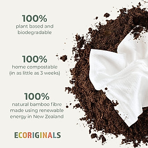 Ecoriginals Disposable Baby Diapers and Wet Wipes Bundle Kit: 3 Packs of Toddler Pants Diapers (Size 4) and 3 Packs of New Zealand Water Baby Wipes