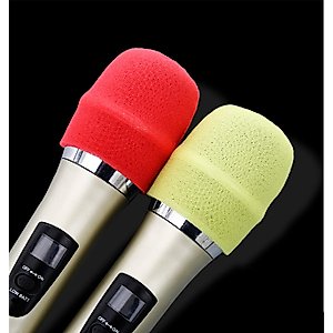 Zzooi 100 PCS Disposable Foam Mic Cover Single Use Microphone Windscreen Foam Cover