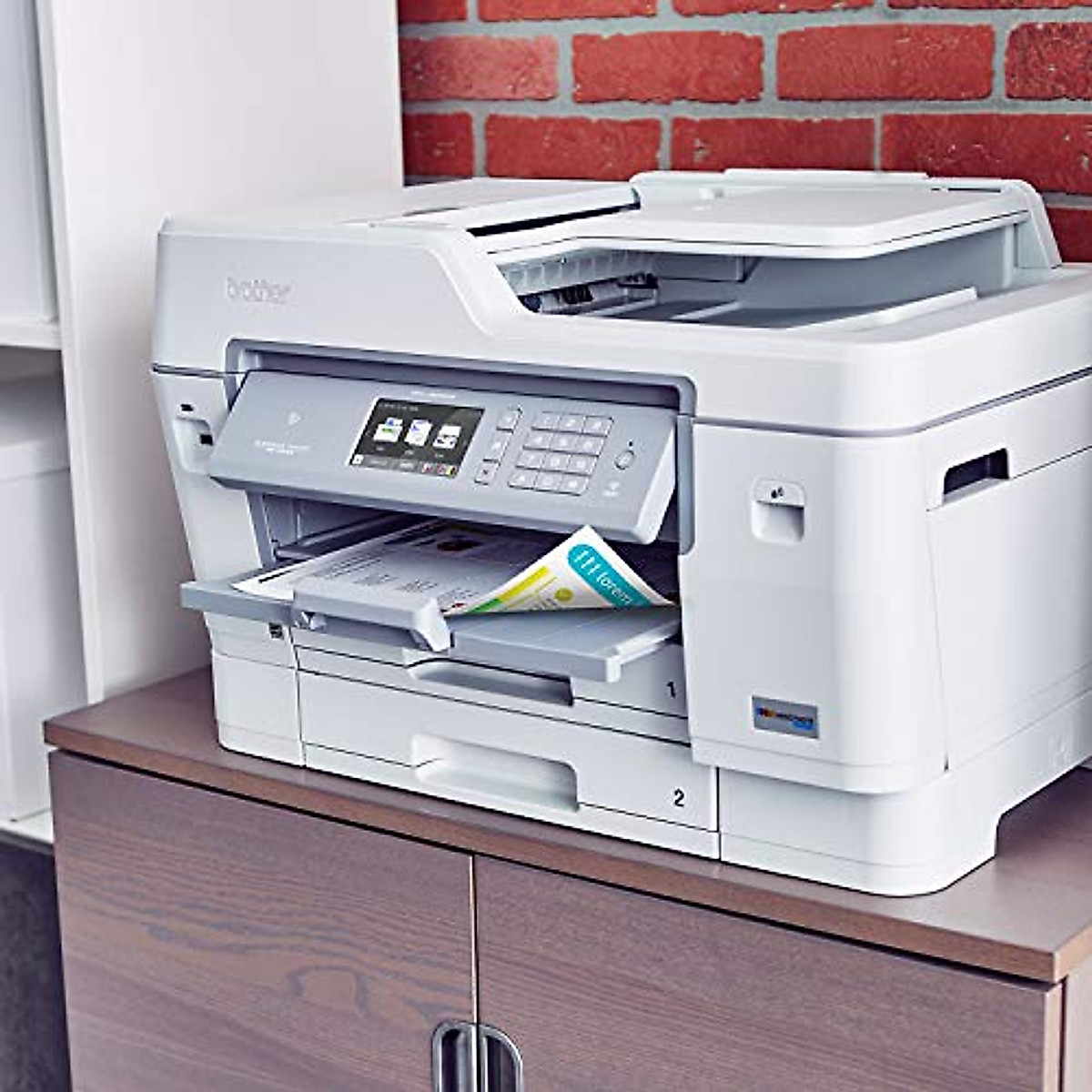 Brother Inkjet Printer, MFCJ6945DW, INKvestmenttank Color Inkjet All-in-One Printer with Wireless, Duplex Printing and Up to 1-Year of Ink in-Box, Amazon Dash Replenishment Ready
