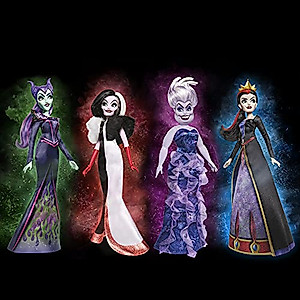 Disney Princess Hasbro Villains Maleficent Fashion Doll,Accessories and Removable Clothes,Disney Villains Toy for Kids 5 Years and Up