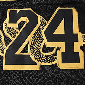 Men's Basketball Jeresy #24 Fans Jersey, Unisex 90s Classic Stitched Basketball Jersey, Gift for Birthday (24, Medium)