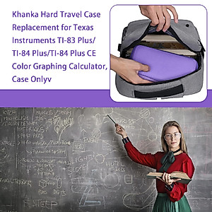 Khanka Hard Travel Case Replacement for Texas Instruments TI-83 Plus/TI-84 Plus/TI-84 Plus CE Color Graphing Calculator, Case Only (Infinitely Iris)