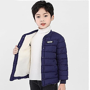Boys Girls Winter Outwear Coats, Kids Warm Outfits Insulated Quilted Bubble Puffer Windbreaker Snowsuit Clothing