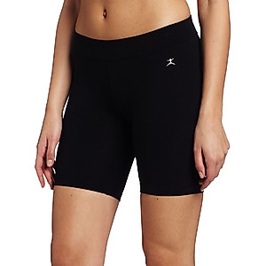Danskin Women's Essentials Seven Inch Bike Short, Black, Large