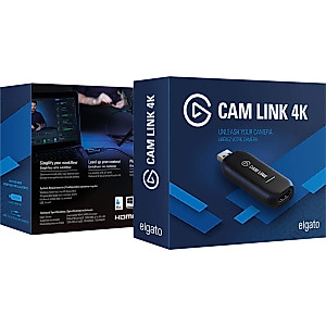 Elgato 2 Pack Cam Link 4K Game Capturing Device with USB 3.0, Compatible with Windows and macOS