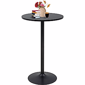 MGHH Modern Bar Table, Kitchen Dining Table Round Pub Table Hydraulic Dining Room Home Kitchen Table Bar Top Table Tall Table