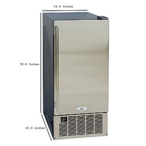 SPT IM-60YUSA: 50LBS Stainless Steel Under-Counter Ice Maker