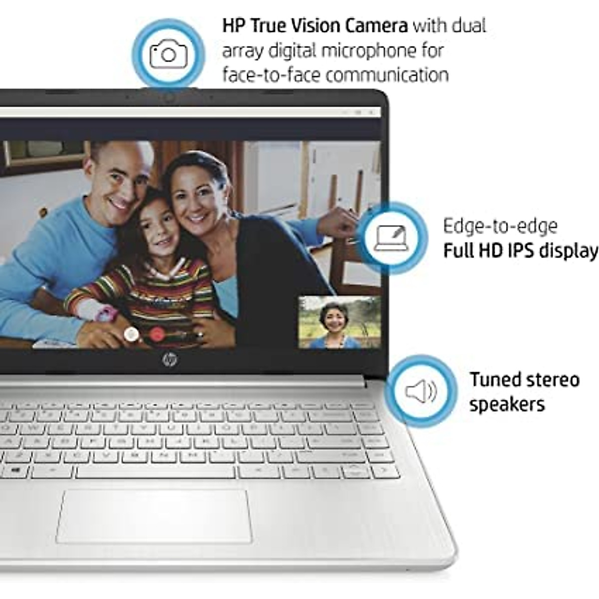 HP 14" FHD Laptop Newest, 16GB RAM 1TB NVMe SSD, AMD Ryzen 3(Up to 3.50GHz), Webcam, Type-A&C, HDMI, WiFi, Fast Charge, Long Battery Life, Win 11, GM Accessories