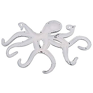 Swimming Octopus Key Hook Antique Look/Distress Blue/Vintage Hook/Sea Theme Hook/Coastal Hook and Swimming Octopus Key Hook Antique Look/Distress Pink/Vintage Hook/Sea Theme Hook/Coastal Hook