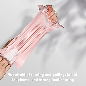 Adult Diaper Disposal,100 Pack Plastic Bags for Adult Diaper Disposal,Self-Adhesive Strips to Seal in Odours,Waterproof and Leak-Proof,Suitable for Elderly Nappy Care at Home and for Travel (Pink)