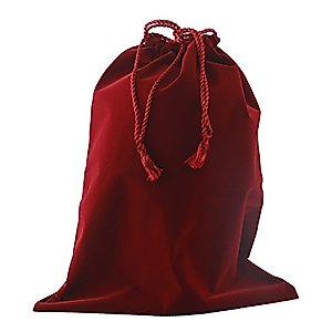 Premium Quality Velvet Urn Bag with Fancy Drawstring Closure (Burgundy) - Burgundy Velvet Bag - Drawstring Velvet Bag