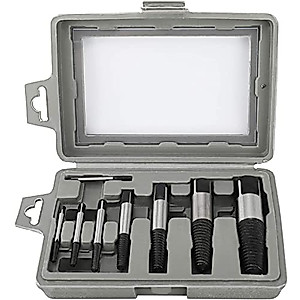FreeTec 8pcs Water Pipe Screw Extractor Set, Damaged Screw Broken Bolt Remover Set