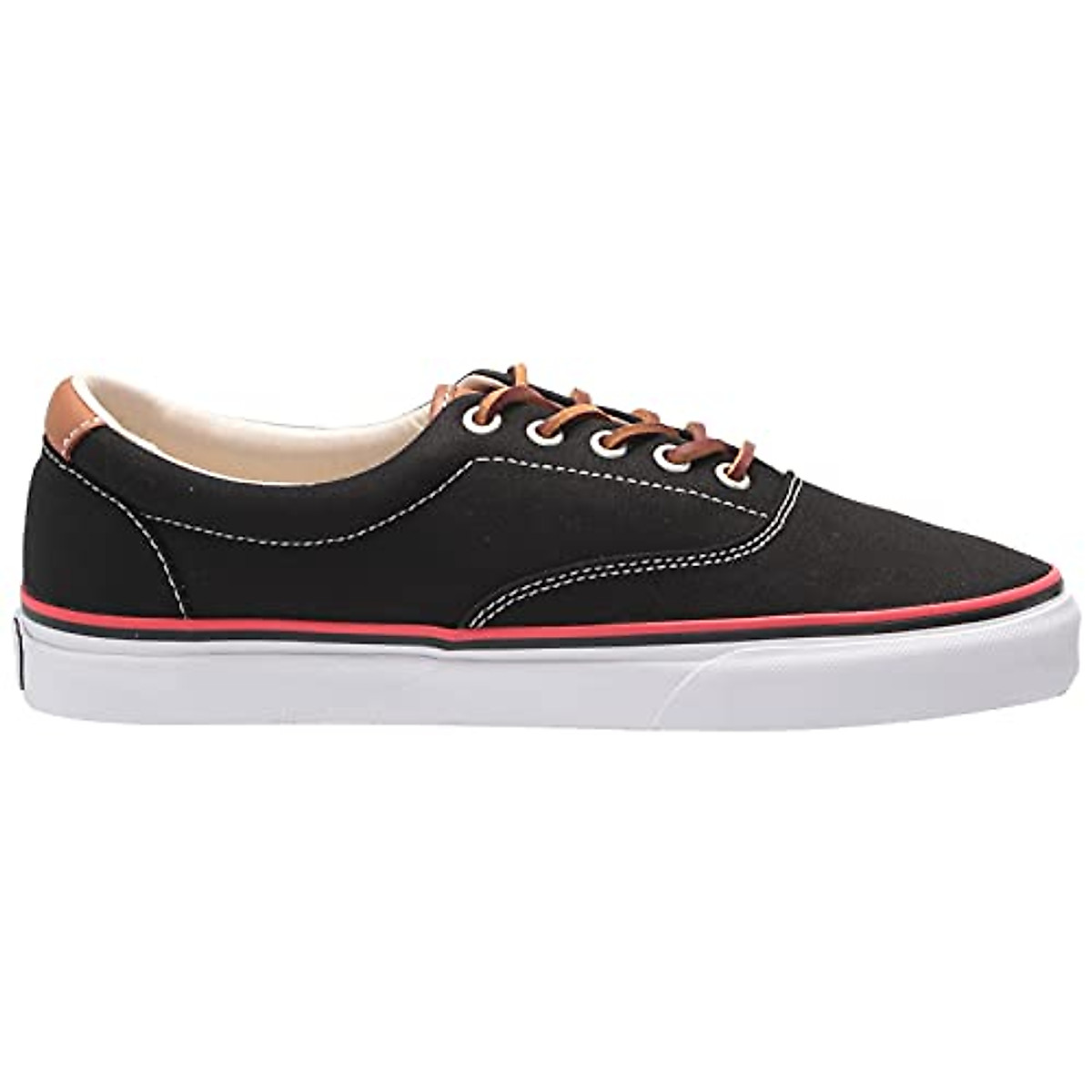 POLO RALPH LAUREN Men's Keaton-Pony Sneaker, Black/RL 2000 RED PP, 13