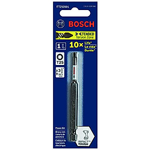 BOSCH ITT2535B 10-Pack 3-1/2 In. Torx #25 Impact Tough Screwdriving Power Bits