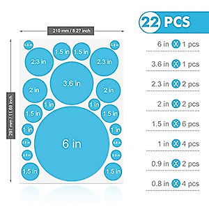 264 Pieces Polka Dots Wall Sticker Circle Wall Decal for Kids Bedroom Living Room, Classroom, Playroom Decor Removable Vinyl Wall Stickers Dots Wall Decals (12 Farben)