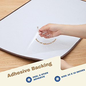 MBIGM Non-Slip Carpet Stair Tread Mat 20" x 32" Landing Rug - Matching Mat Soft Plush Comfort Non-Skid Safety Rug Slip Resistant - Coffee Liquor