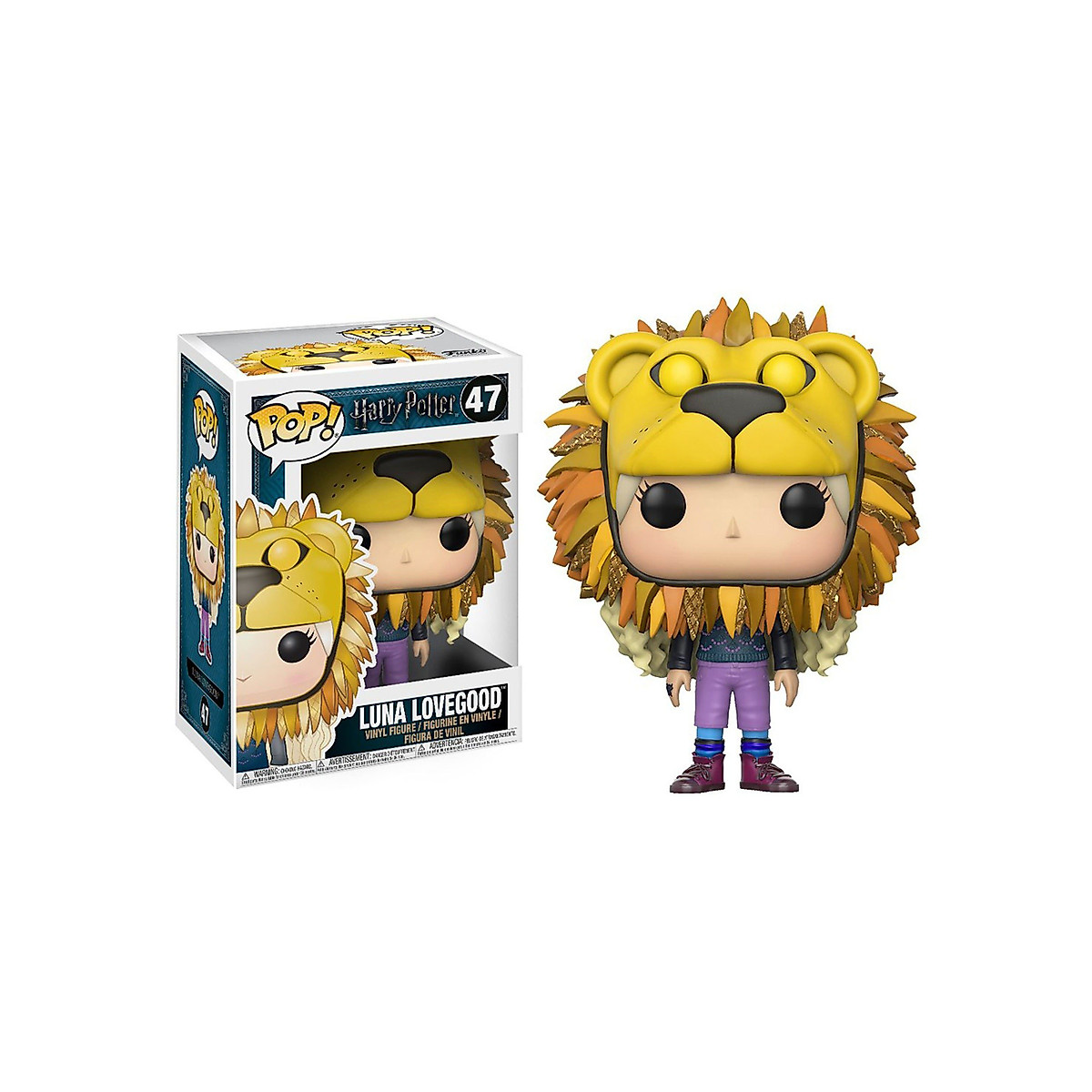 Funko Pop Movies: Harry Potter - Luna Lovegood W/Lion Head Collectable Figure