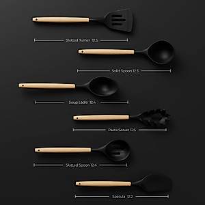 syvio 21-in-1 Kitchen Knife Set, Knife Sets with Block and 6 PCS Kitchen Utensils Set, Knives Set for Kitchen 15 Pieces with Built-in Sharpener, Utensils Holder for Storing Kitchen Tools