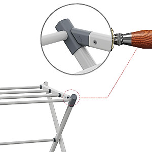 SsngygHme Drying Rack for Laundry, Foldable Clothes Drying Rack, Small Collapsible Dry Rack for Clothes, Use for Indoor & Outdoor Drying Clothes, 40"x29"x14.5"(White)