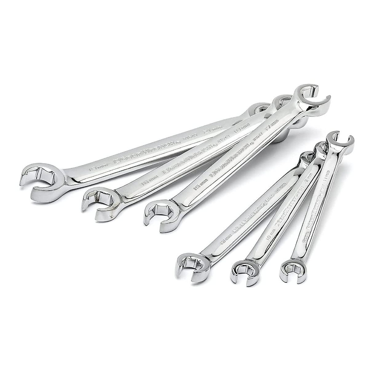 GEARWRENCH 6 Pc. Flare Nut Wrench Set, Metric - 81906