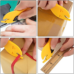 Dual Blade Universal Package Opener, Pocket Box Utility Knife Set, Including Extra 10 Pieces Fast Change Blade