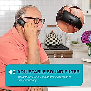 Hearing Aids for Seniors - Bluetooth Hearing Aid Amplifier - 40dB Cellphone Sound Amplifier - Smartphone Call Enhancer for Elderly, Effortless Connection & Enhanced Hearing Experience.