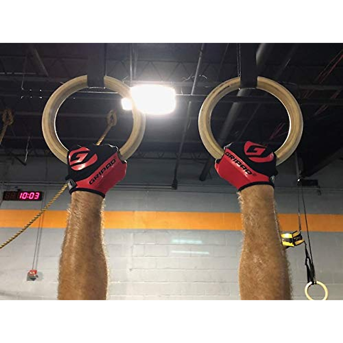 Gripad AIRFLOW CROSS-TRAINING GLOVES (Red, Large) | Vented Weight Lifting Gloves | Reduced Hot-hands | Great for Pull Ups, Cross-Training, Fitness, WODs, Weightlifting | Great for Men & Women